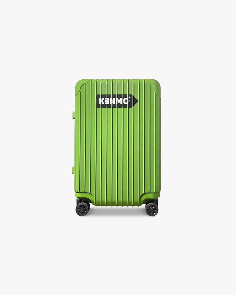 Maleta rígida verde | 24 pulgadas y brillante | Logotipo de flecha - Kenmo®