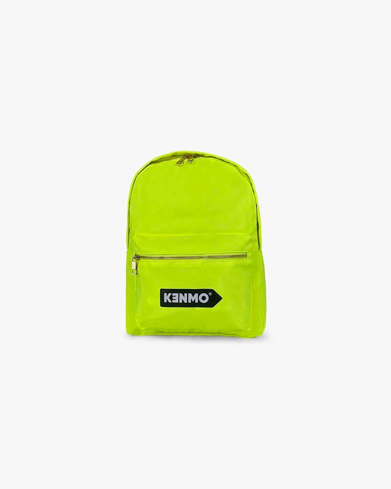 Neon Green Backpack | Waterproof With Kenmo Arrow Logo - Kenmo®